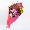 Isla | Romantic Pink Roses & Yellow Accents Bouquet | Intraflorame
